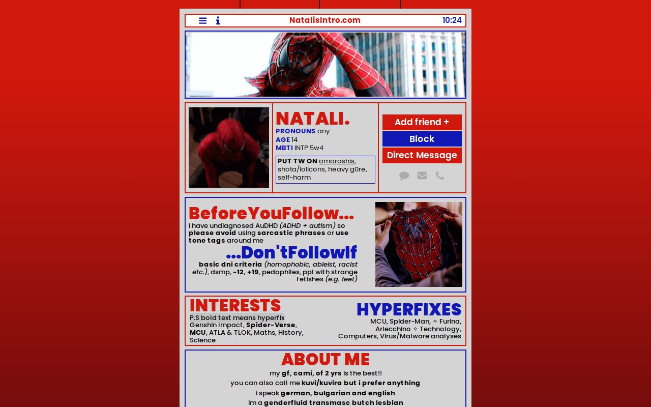 kuvi's/natali's intro carrd